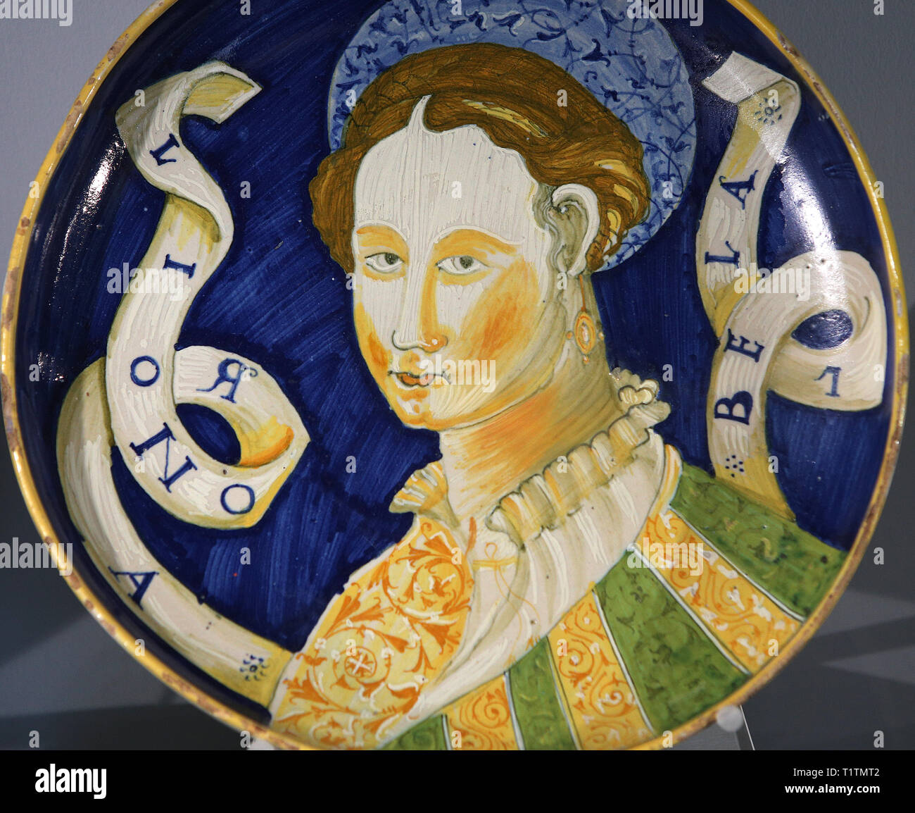 ancient ceramic pottery dish from renaissance and 17th century Stock ...