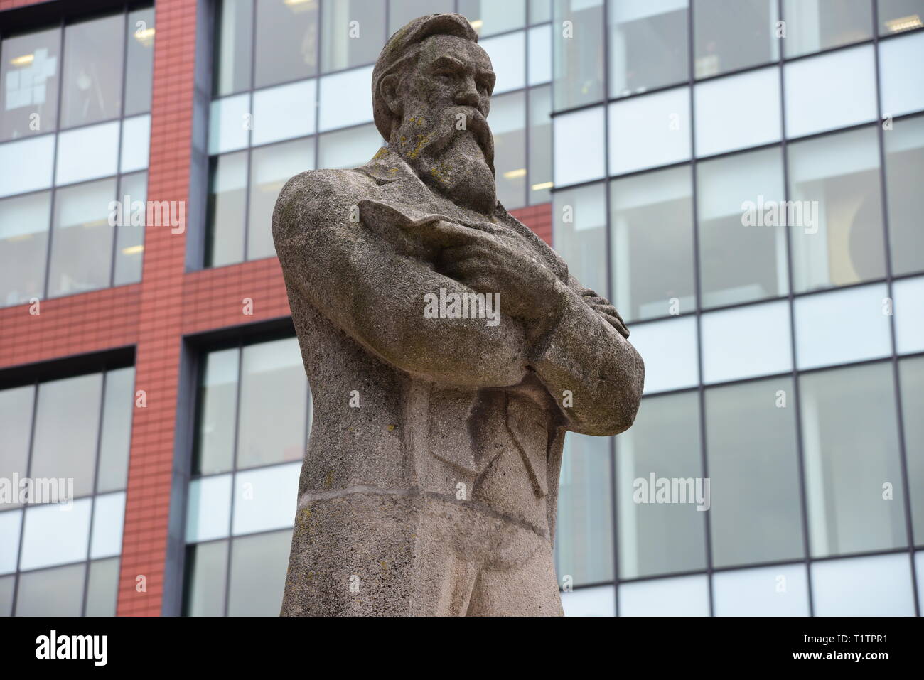 Concrete statue of friedrich engels hi-res stock photography and images ...