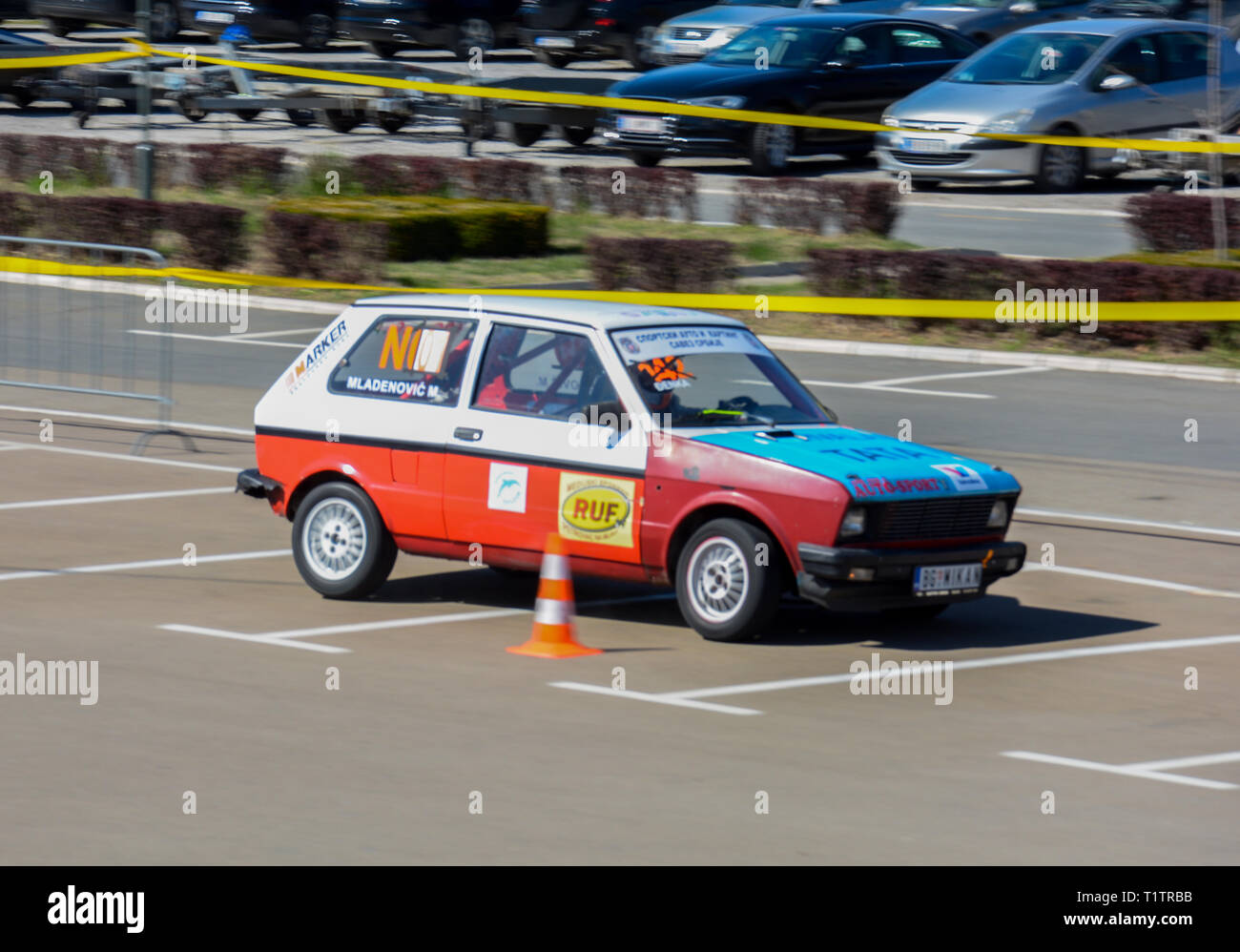 Sajmski autoslalom 2019 - Yugo Stock Photo - Alamy