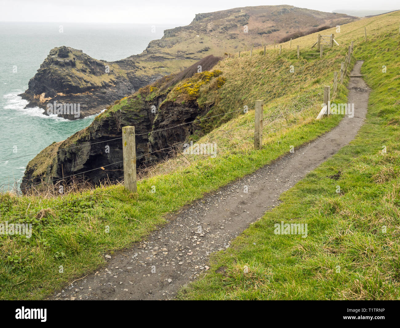 The beautiful and rugged Cornish coastline at Boscastle Stock Photo - Alamy