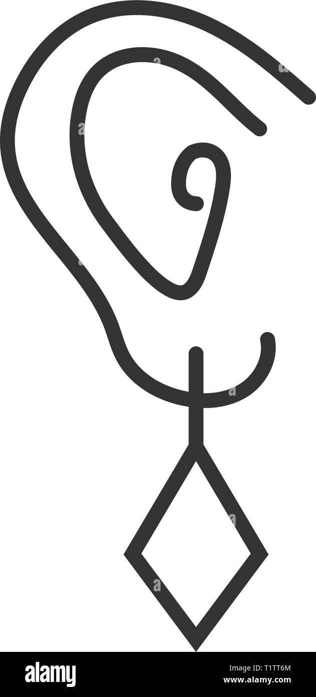 One Earring Clip Art