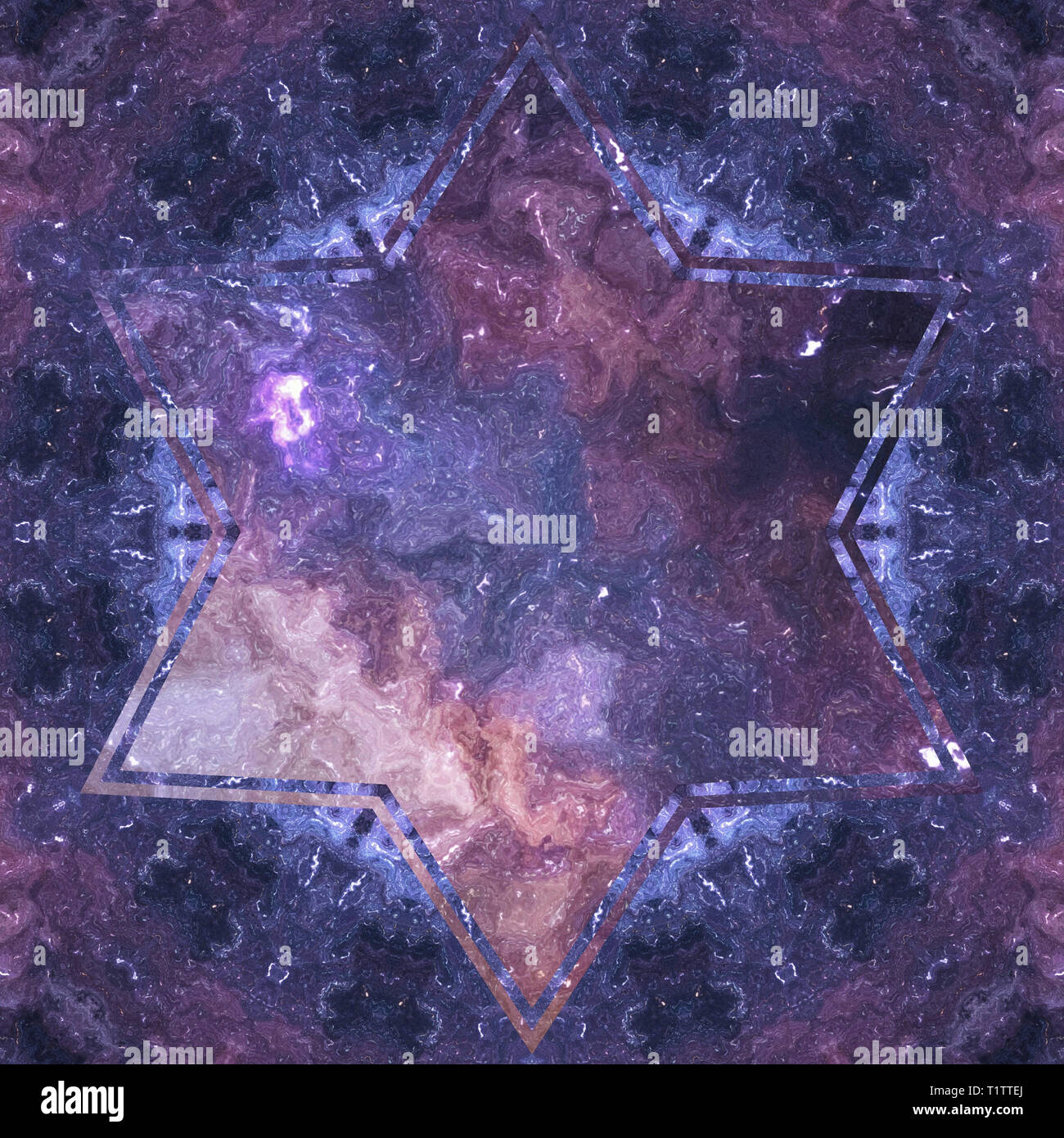 Abstract background with cosmic motifs. Surreal fractal style. Graphic ...