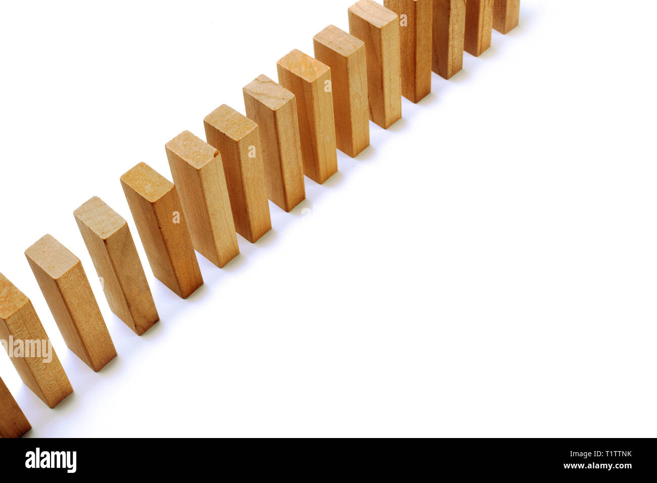 wooden blocks on white background Stock Photo - Alamy
