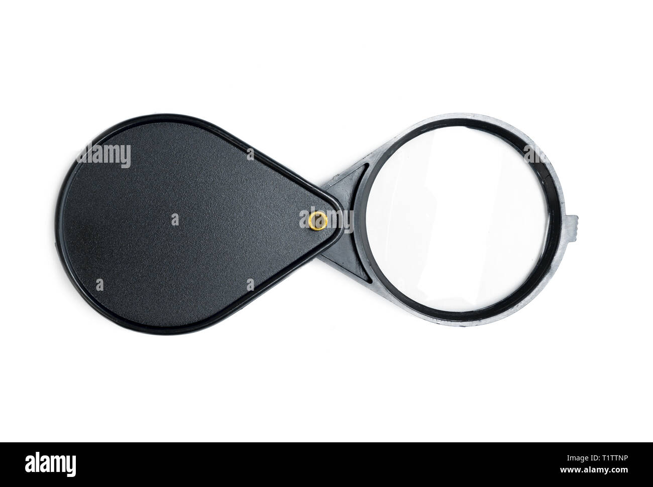 Magnifying glass isolated on white background Stock Photo - Alamy