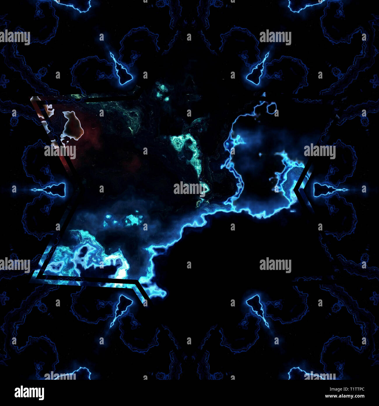 visual art, abstract graphic watercolor texture background in cosmic ...