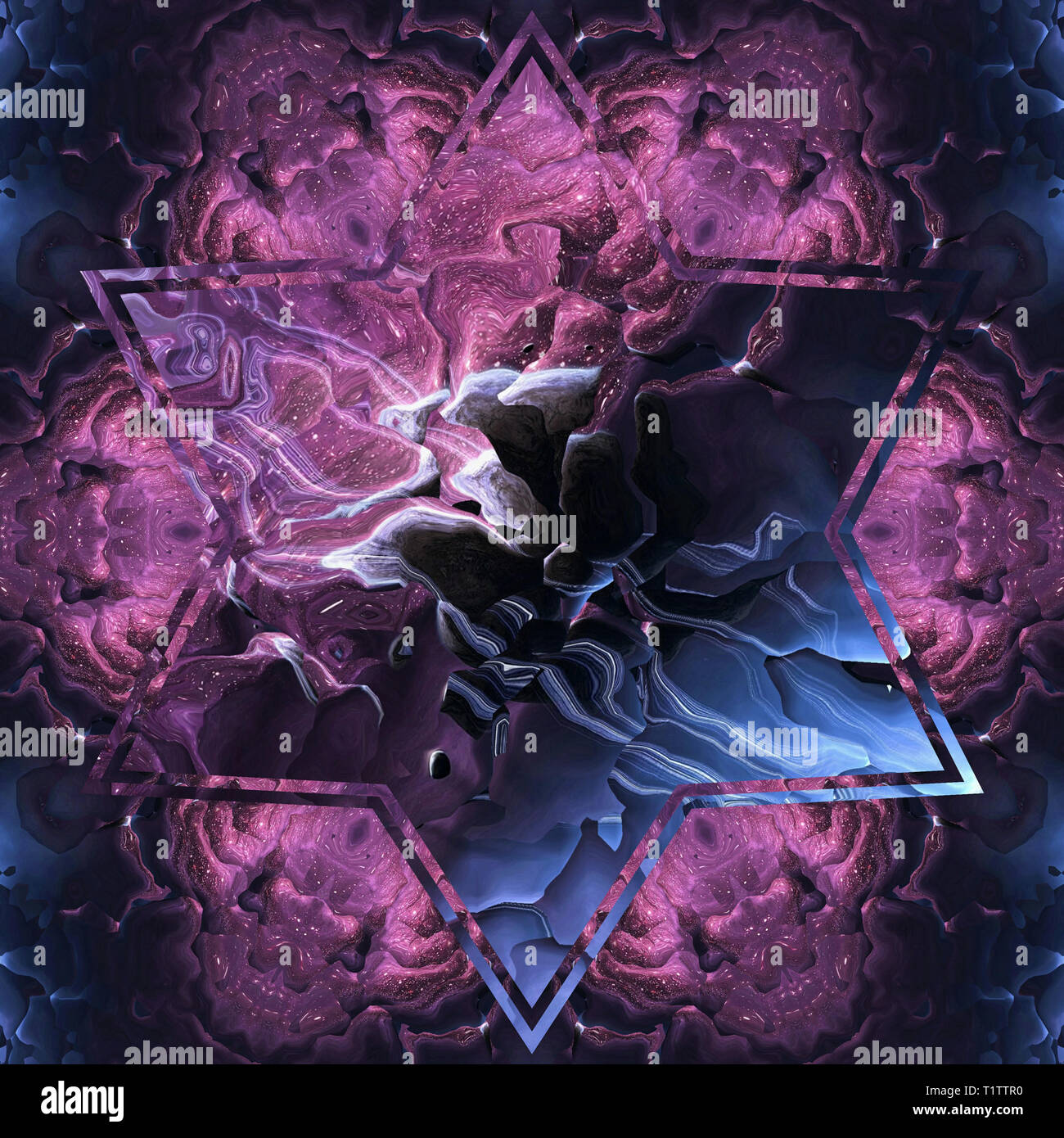 Abstract mystery fantasy background. Psychedelic meditative template ...