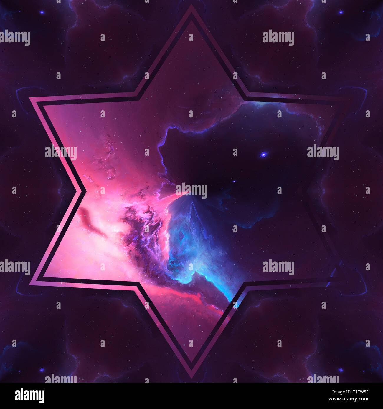 Abstract mystery fantasy background. Psychedelic meditative template ...