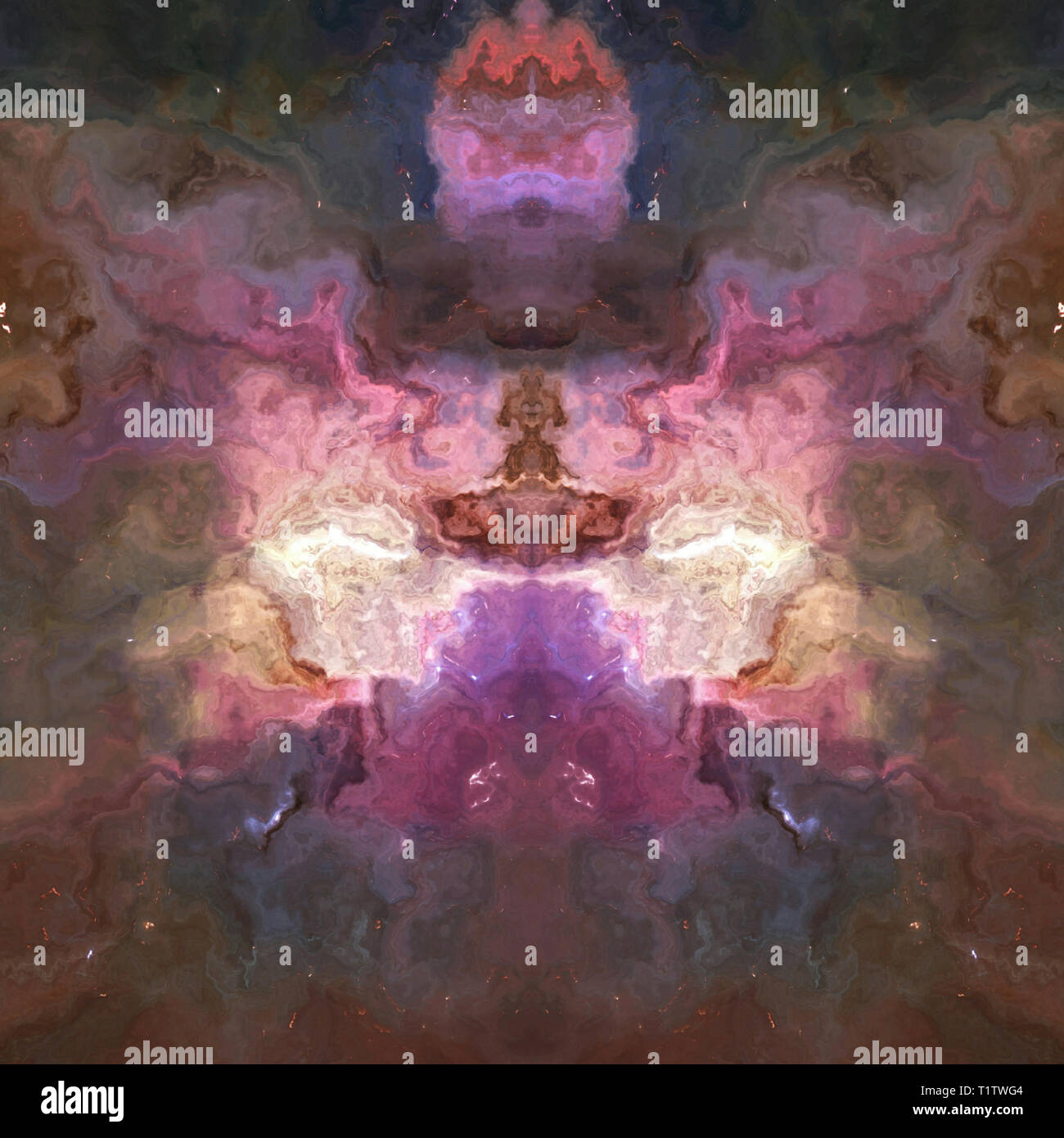 Abstract background with cosmic motifs. Surreal fractal style. Graphic ...