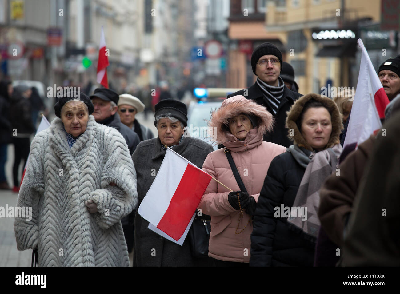21.01.2018, Poznan, Wielkopolska, Poland - March of national Catholic ...