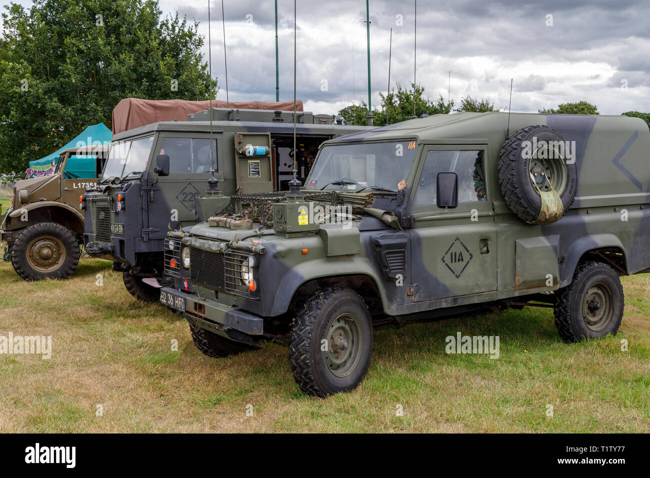Military vehicle display at the 2018 Aylsham Agricultural Show, Norfolk ...