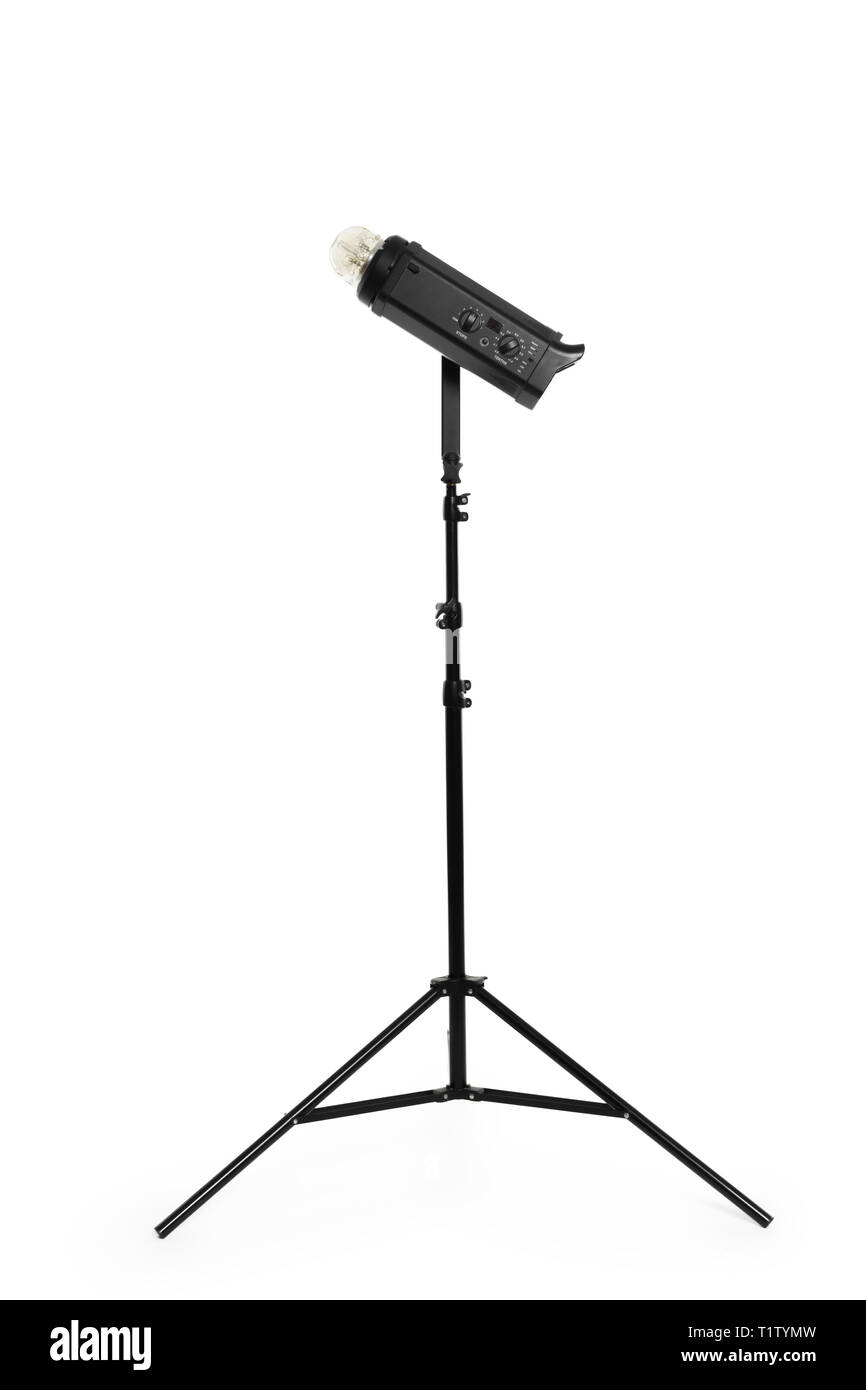 Studio lighting isolated on white Stock Photo - Alamy