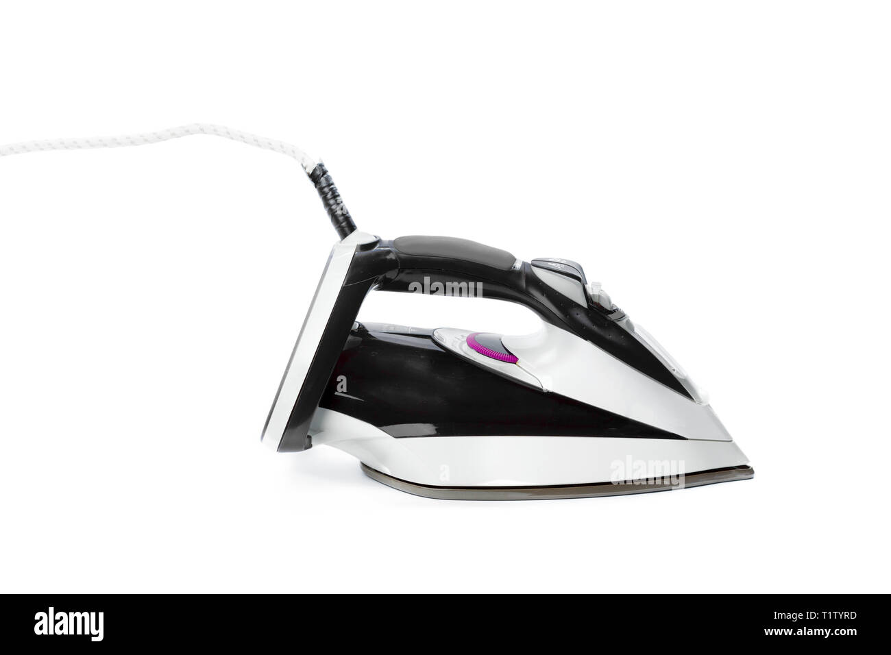 Iron isolated on a white background Stock Photo - Alamy