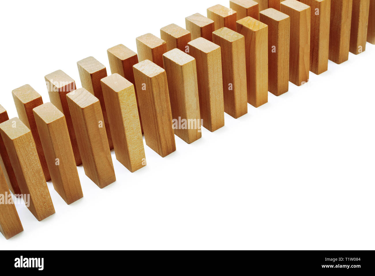 wooden blocks on white background Stock Photo - Alamy