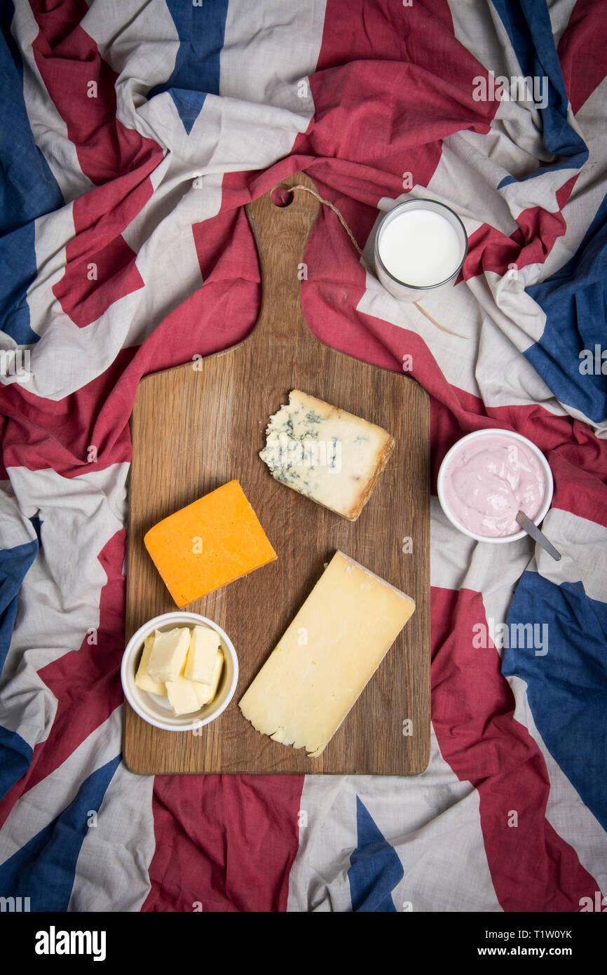 British cheese flag hi-res stock photography and images - Alamy