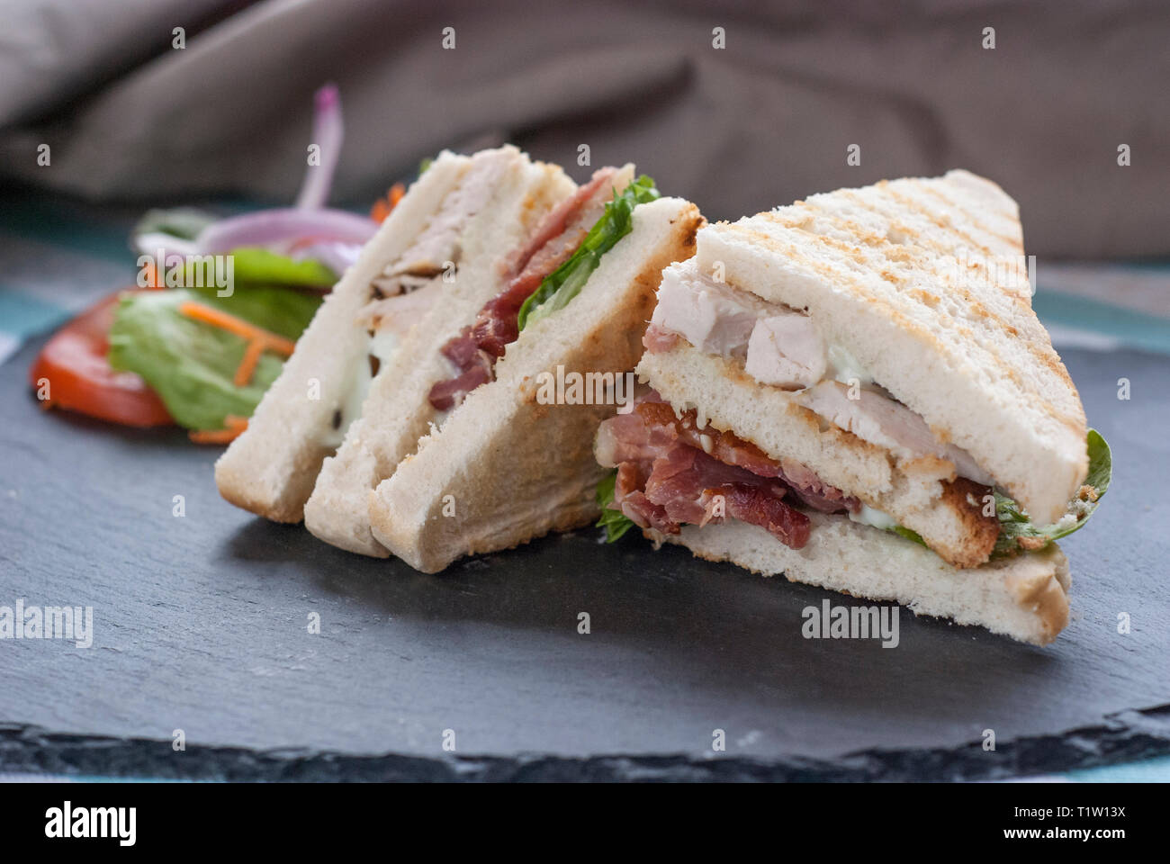 Chicken club sandwich hi-res stock photography and images - Alamy