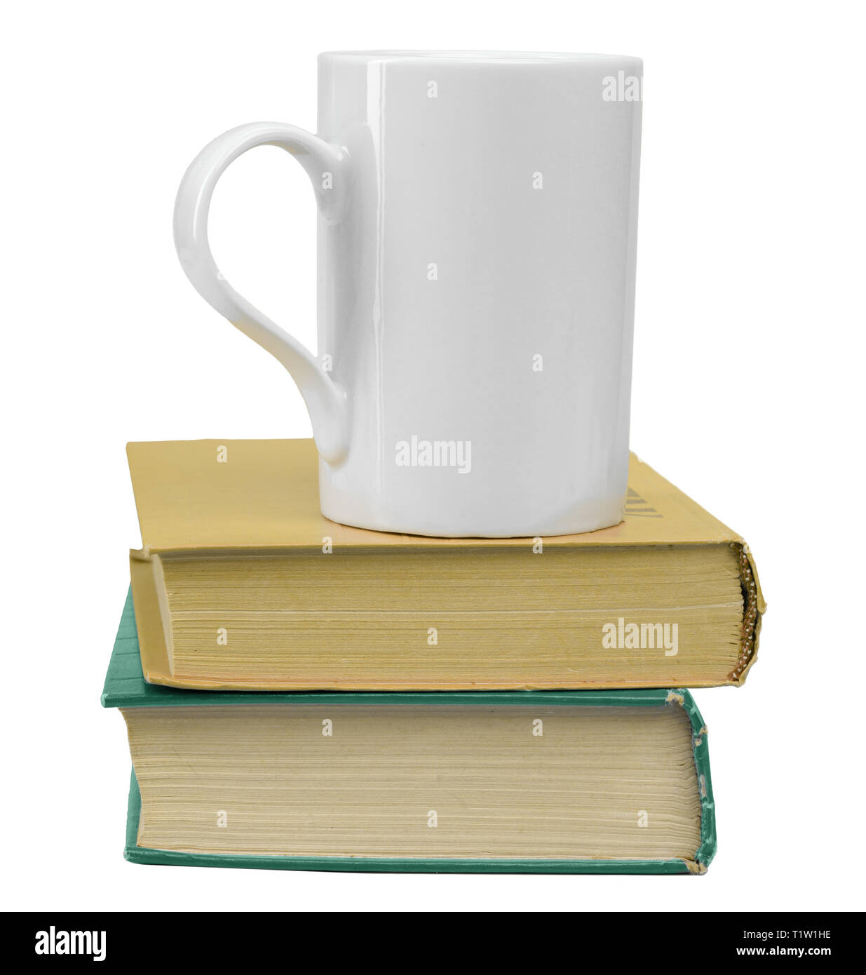 Coffee cup open book Cut Out Stock Images & Pictures - Alamy