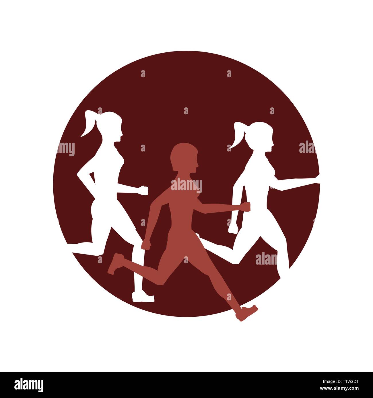Women marathon legs Stock Vector Images - Alamy