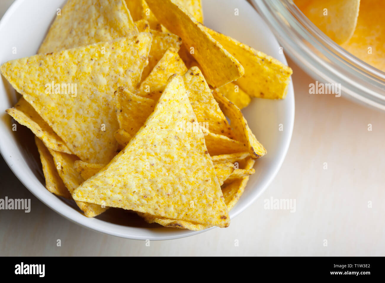 Nachos chips. Delicious salty tortilla snack Stock Photo - Alamy