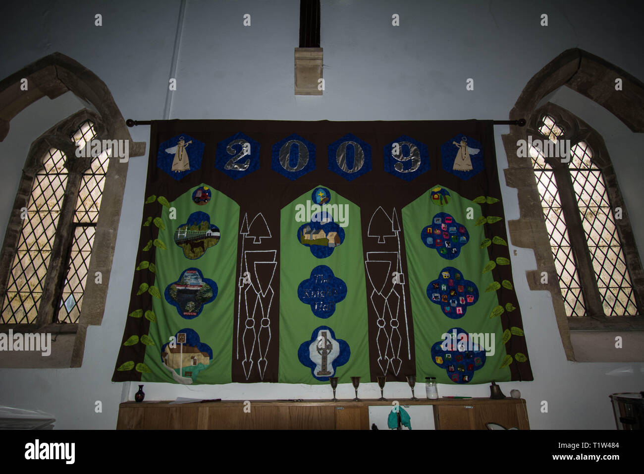 Ashton Church Northamptonshire England tapestry art artwork local ...