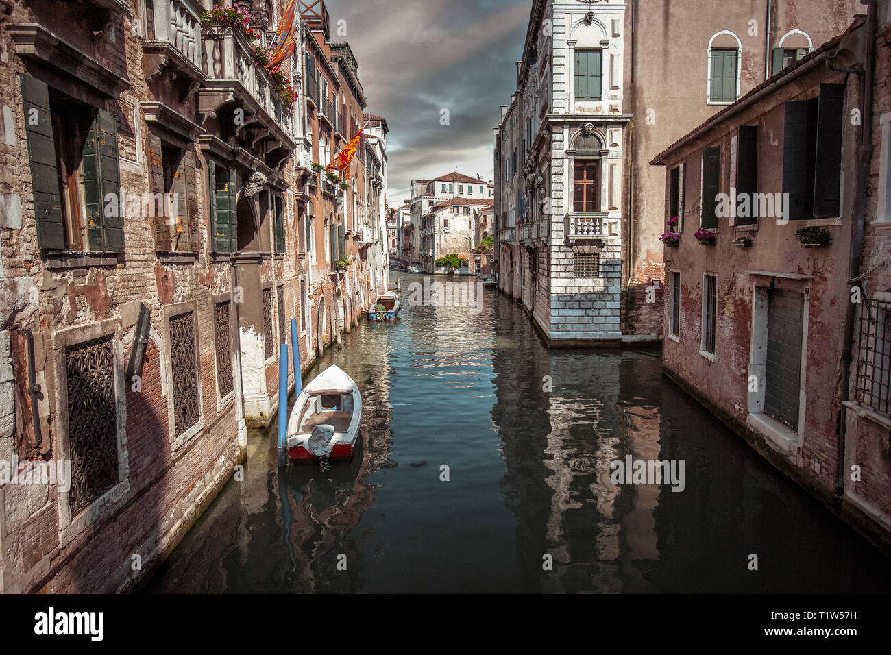 View of Venice with spectacular buildings Stock Photo - Alamy