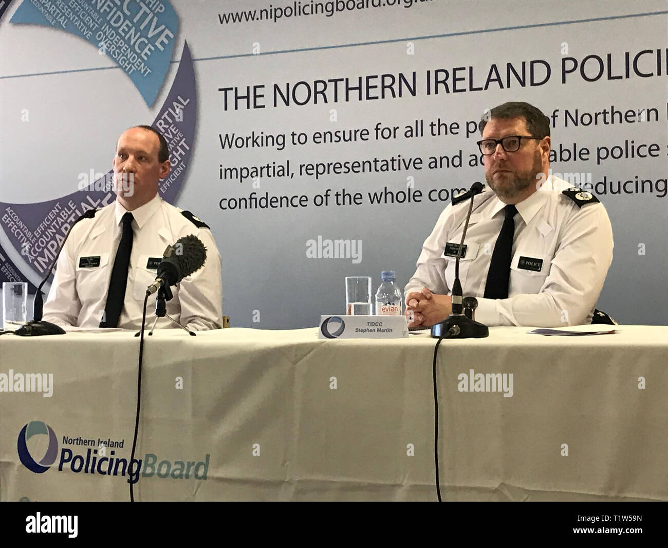 PSNI Assistant Chief Constable Tim Mairs and Deputy Chief Constable ...