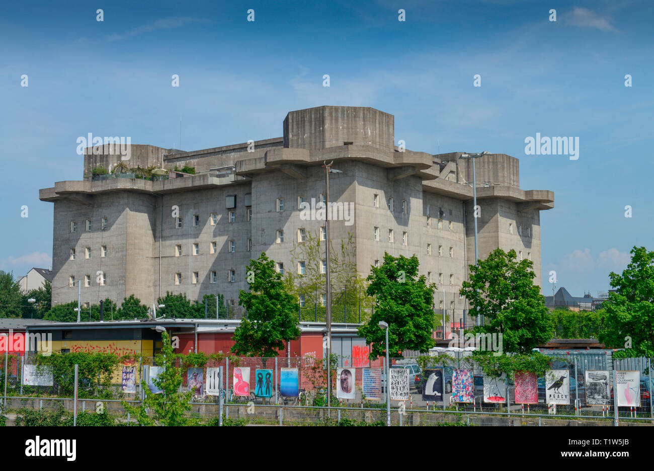 Flakturm IV, Heiligengeistfeld, St. Pauli, Hamburg, Deutschland Stock ...