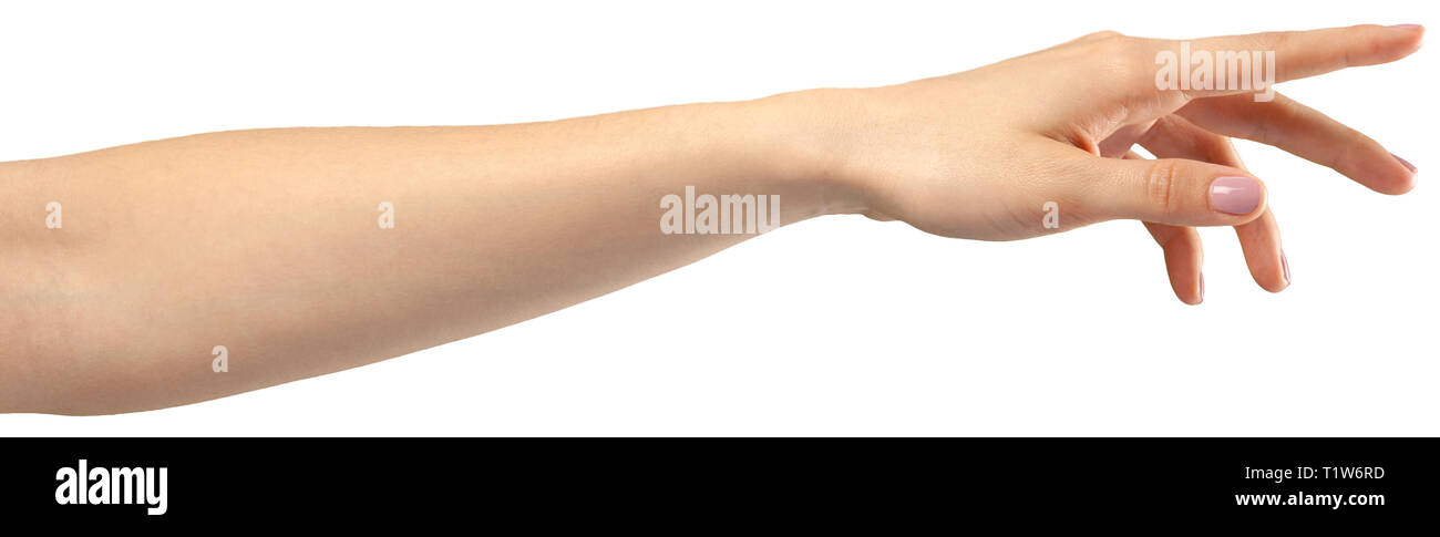 female hand gesture Stock Photo - Alamy