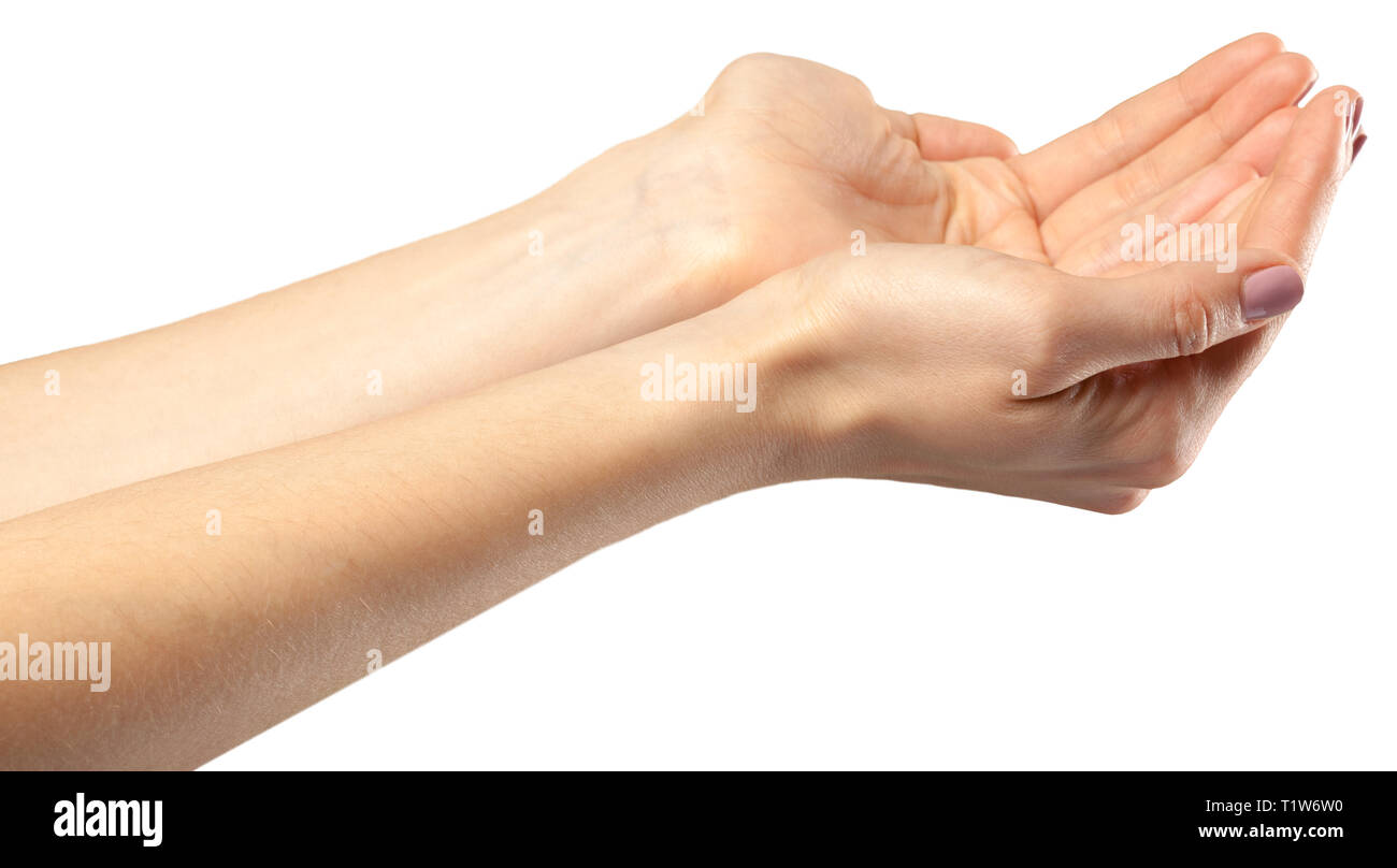 female hand gesture Stock Photo - Alamy