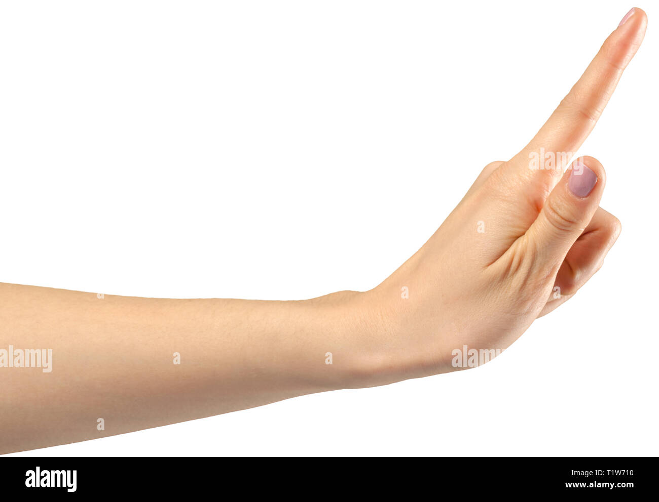 female hand gesture Stock Photo - Alamy