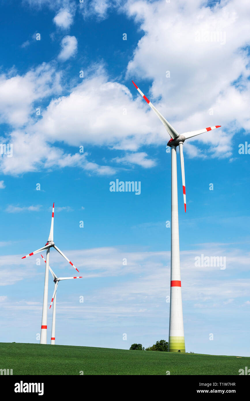 wind turbines, Butzow, Mecklenburg-Western Pomerania, Germany Stock ...