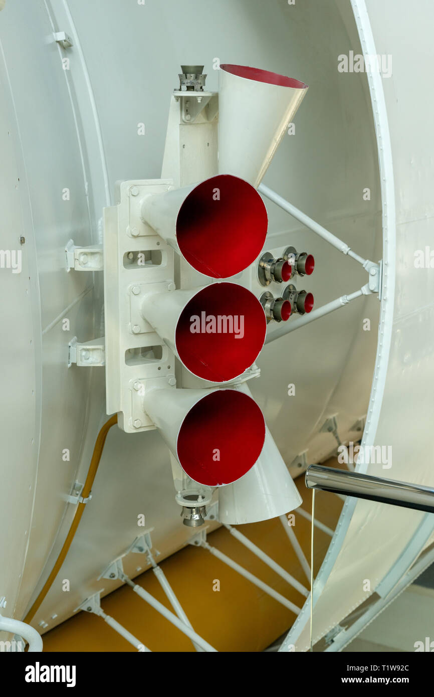 close up of Rocket engine for orbit correction Stock Photo - Alamy