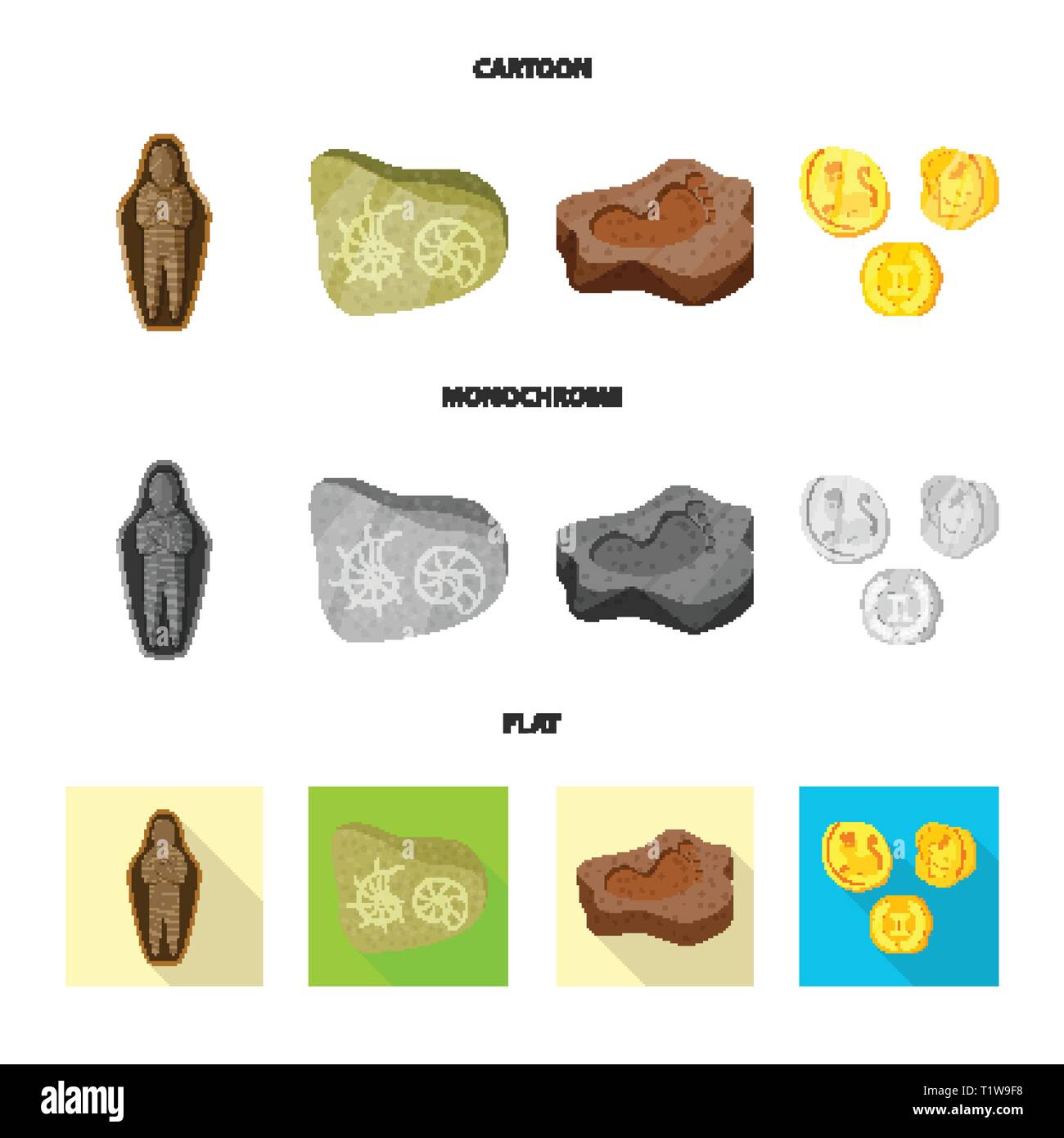 mummy,rock,coins,ancient,black,imprint,antique,Egypt,figure,track ...