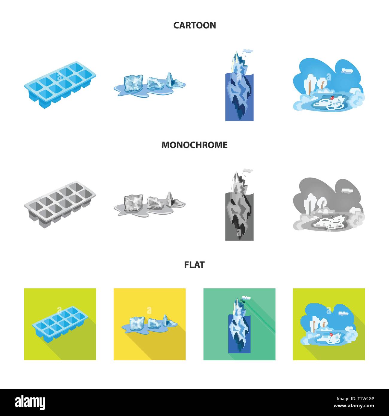 Melting ice rink Cut Out Stock Images & Pictures - Alamy