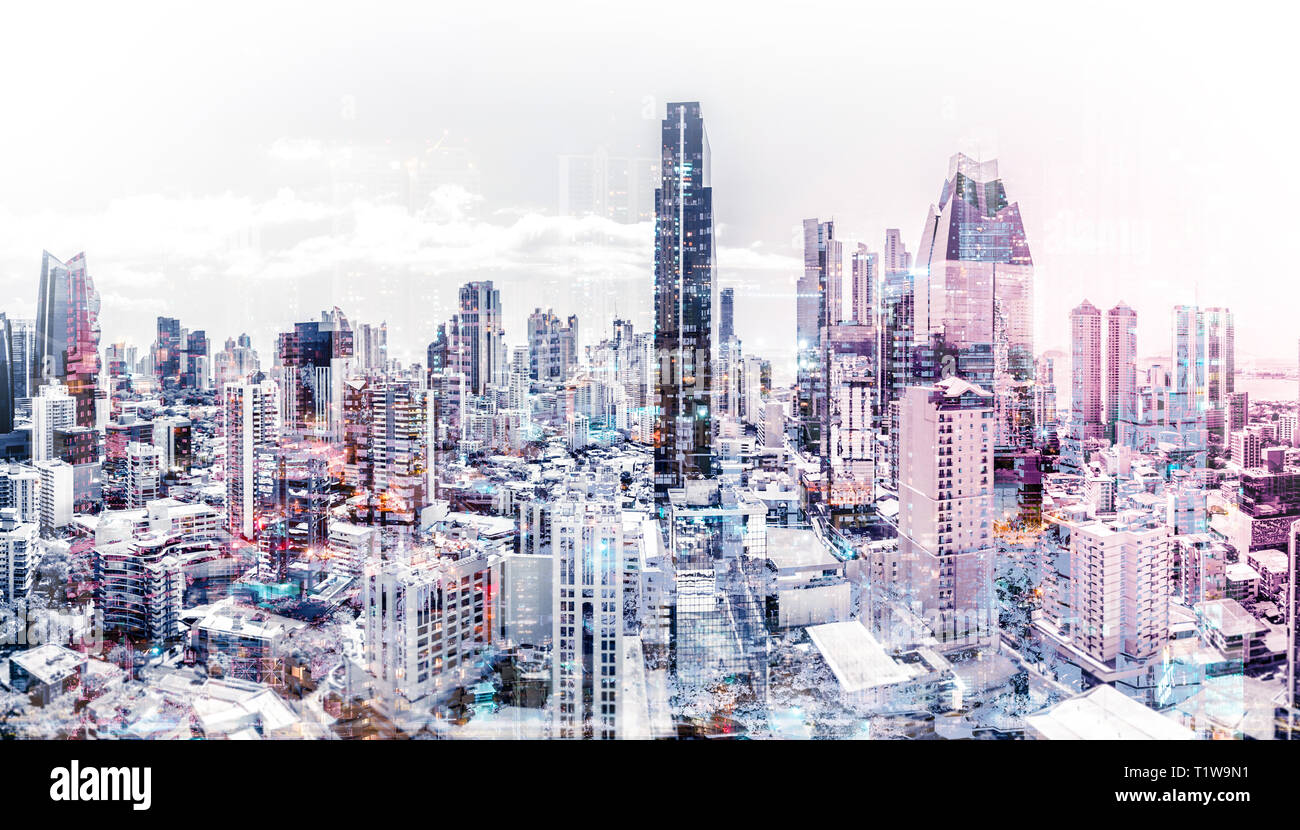 Cityscape illustration skyline hi-res stock photography and images - Alamy