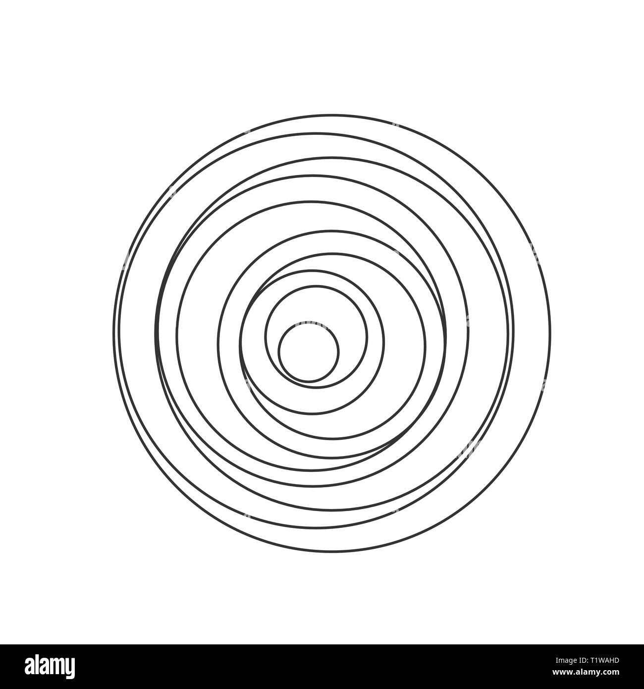 Circle audio waves circular Cut Out Stock Images & Pictures - Alamy