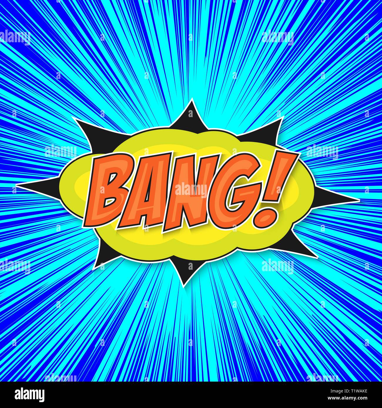 Bang comic bubble text Stock Vector Images - Alamy