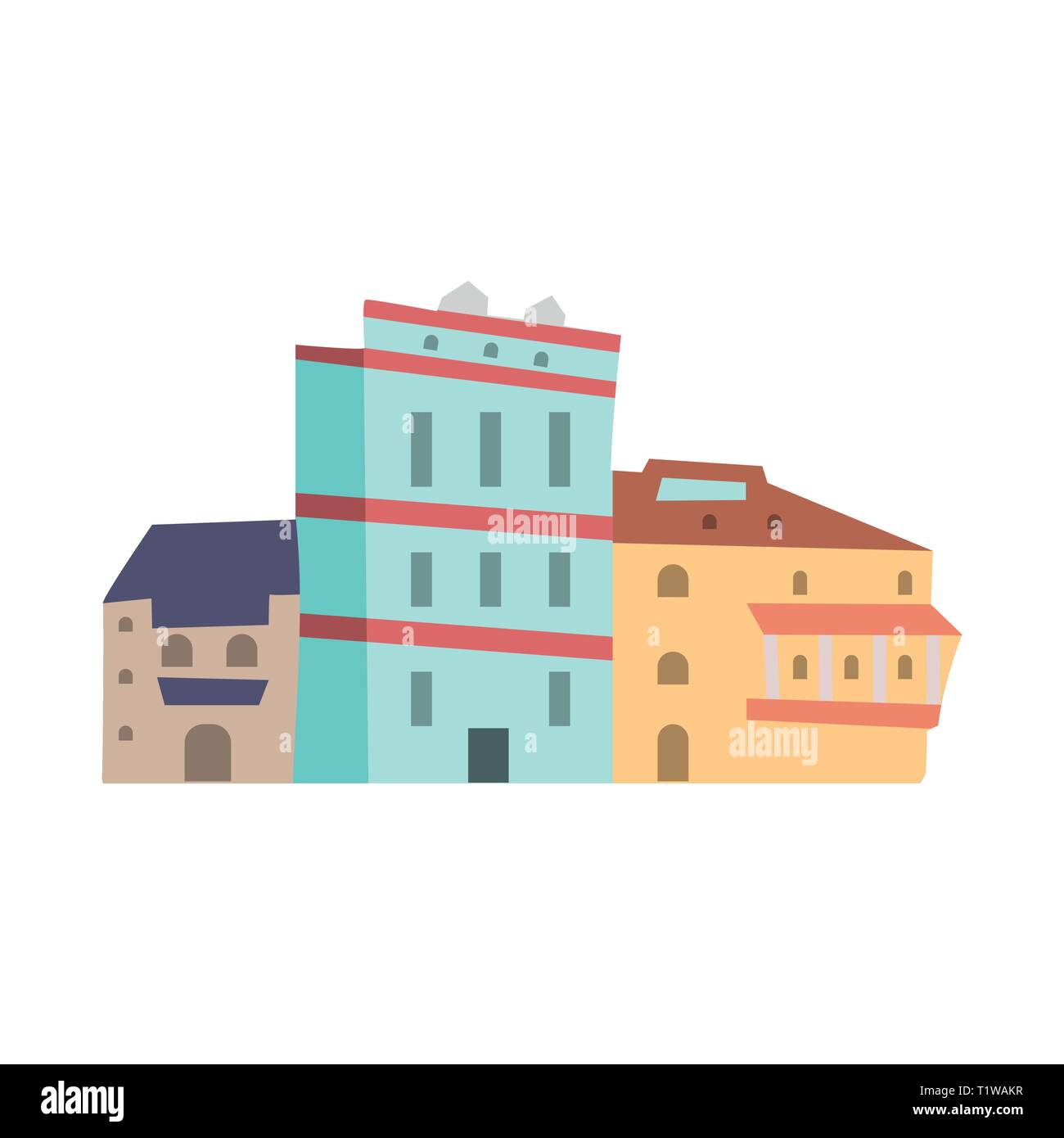 Vector illustration of architecture and home icon. Collection of ...