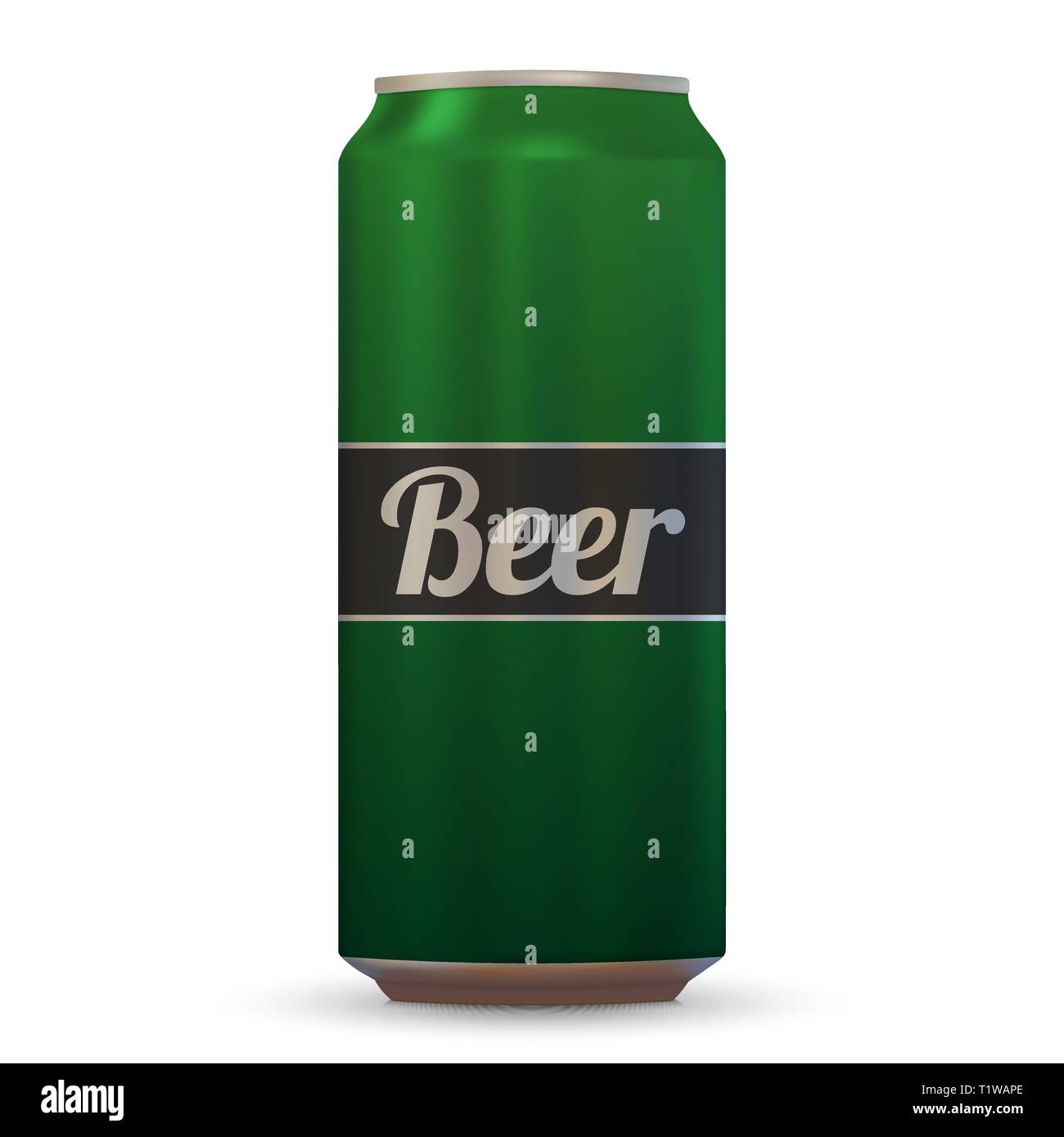 Realistic beer can isolated on a white background Stock Vector Image ...