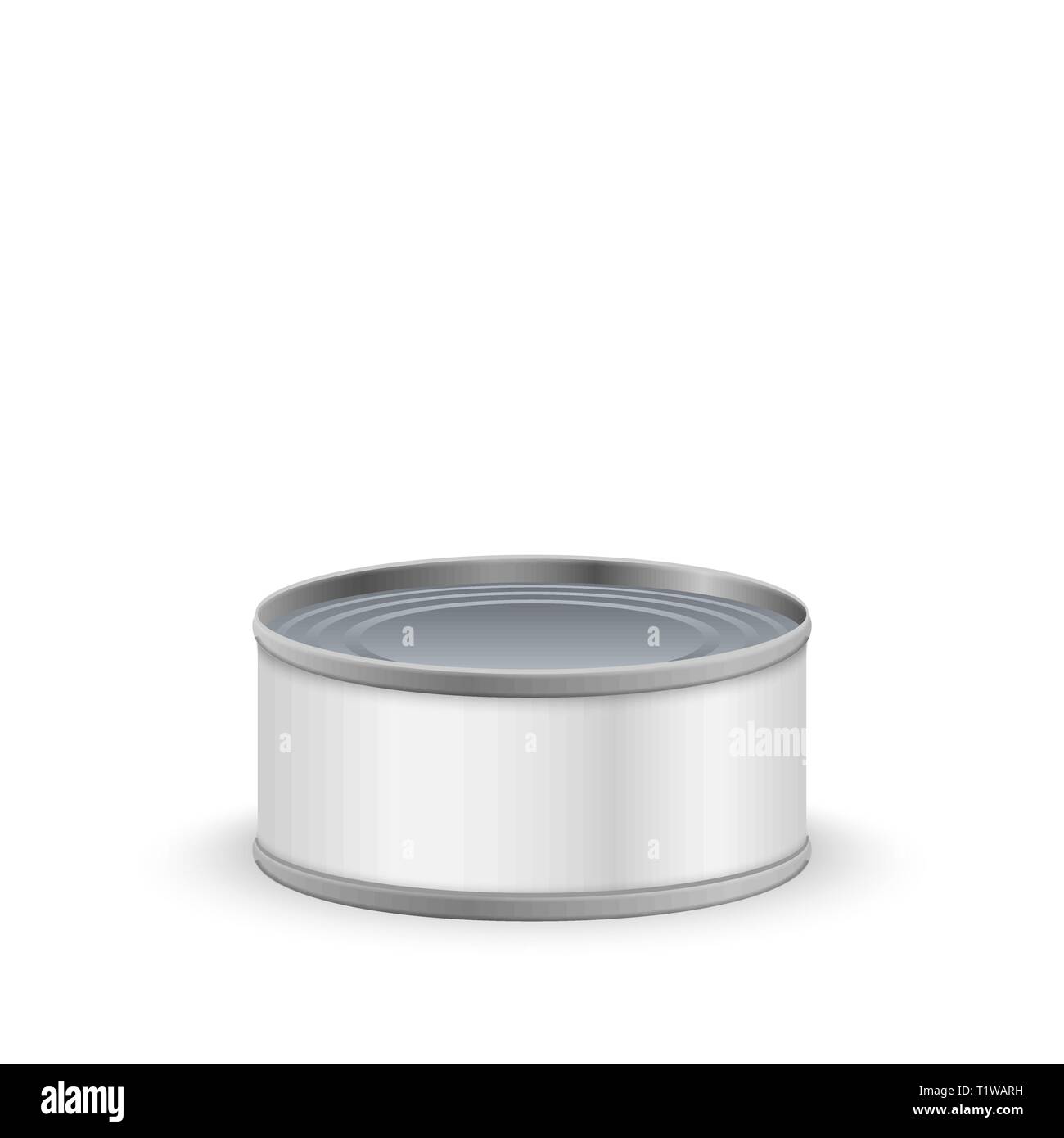 Tin tincan can metal food Stock Vector Images - Alamy