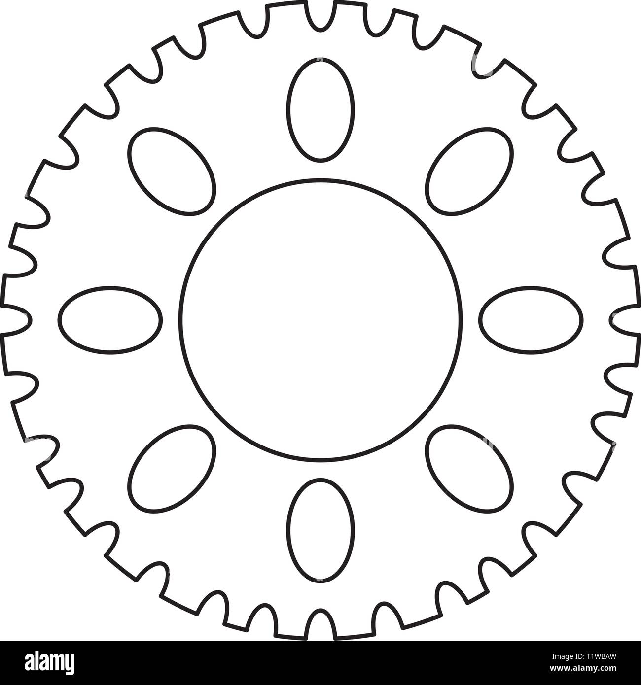 gear pinion machine isolated icon vector illustration design Stock ...