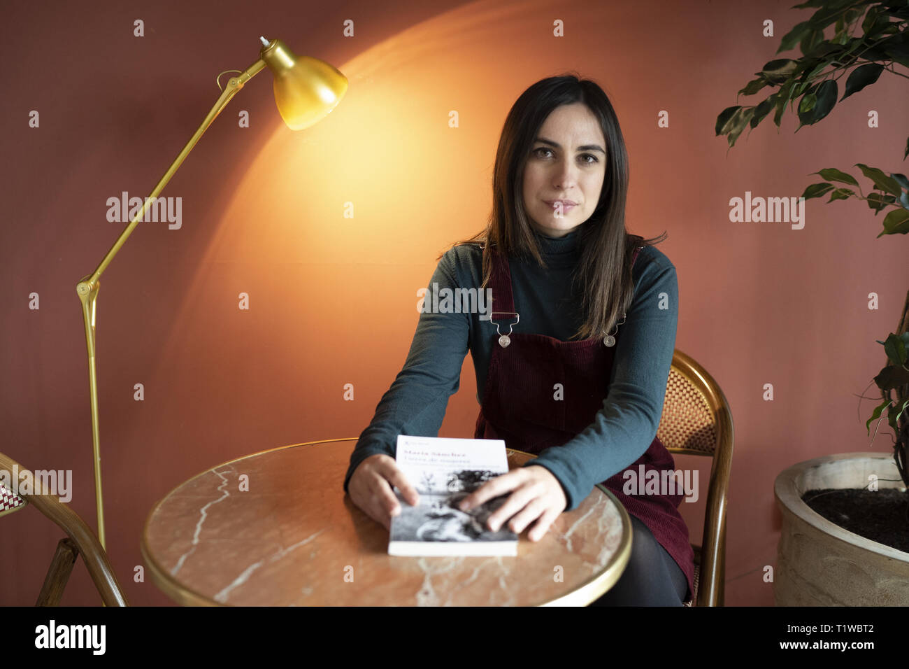 Writer Maria Sanchez poses for some portraits during the launch of her ...