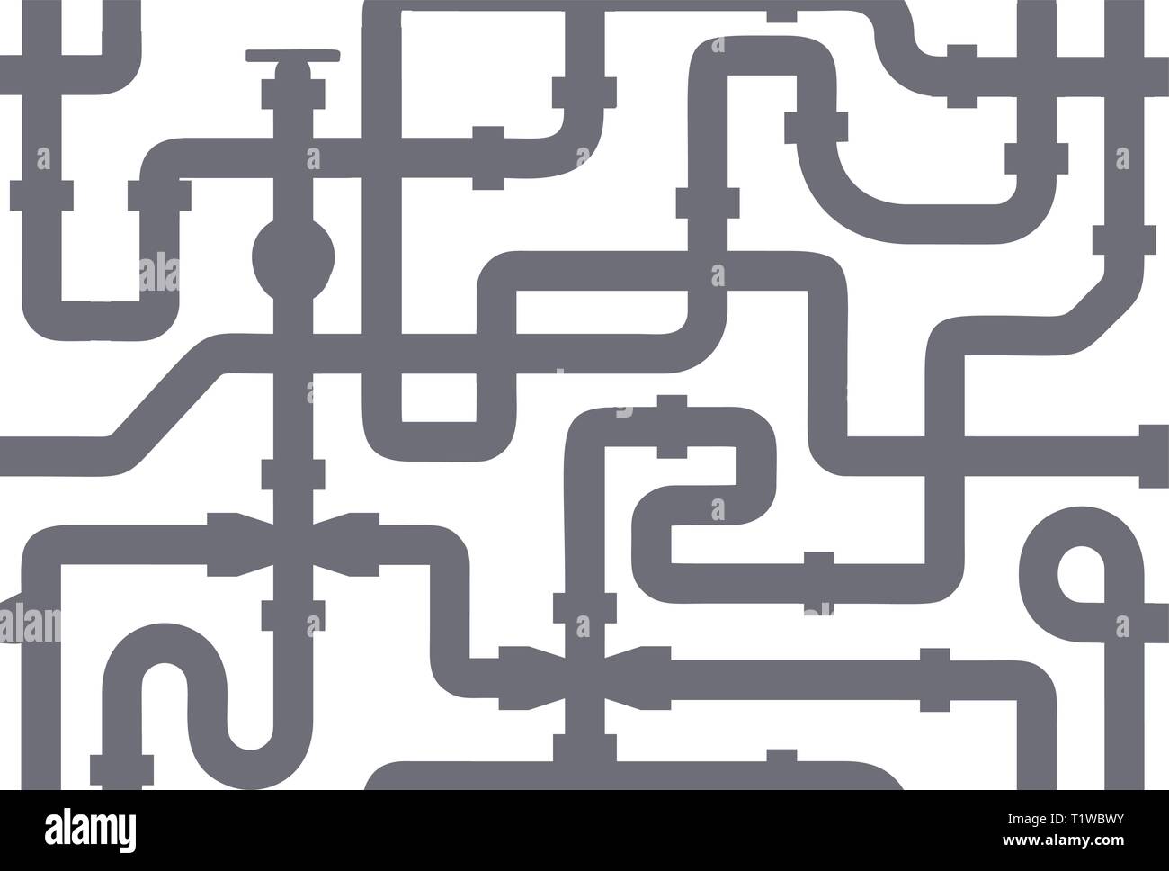 Seamless vector texture, pipeline texture, grey silhouette style ...