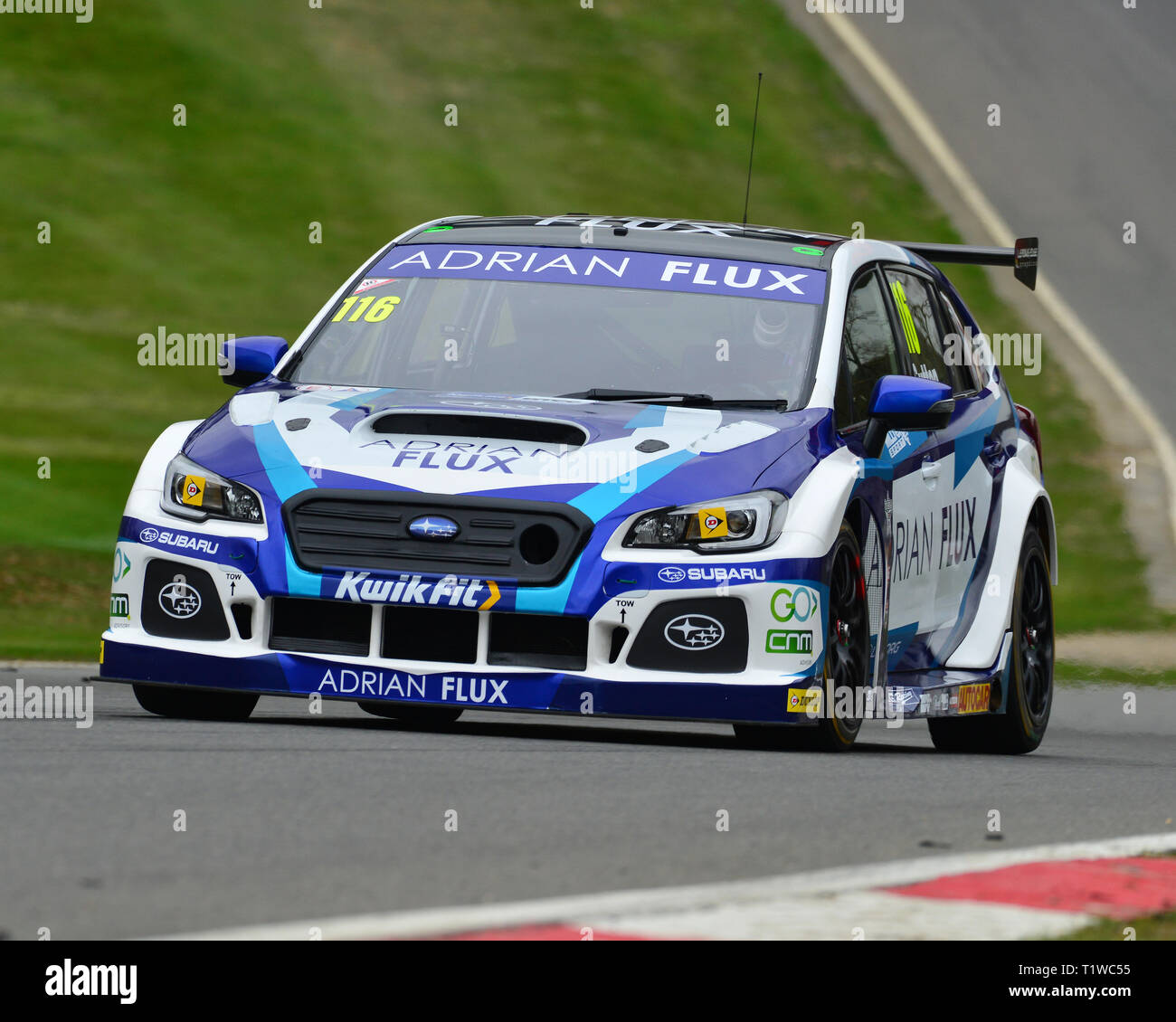 Ashley Sutton, Subaru Levorg, BTCC launch day and media event, Brands ...