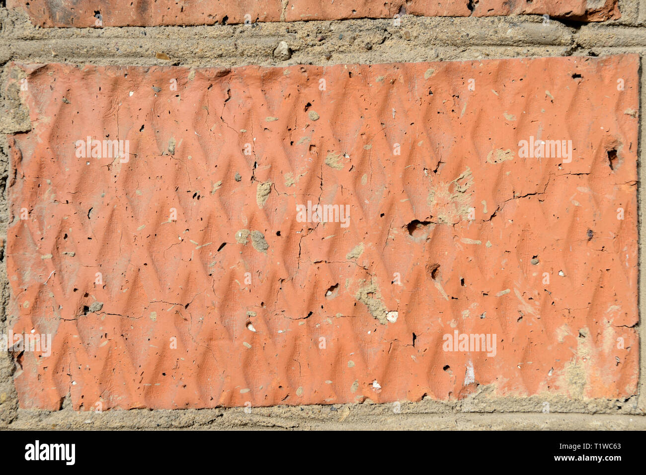Old red brick wall background and texture close up Stock Photo - Alamy