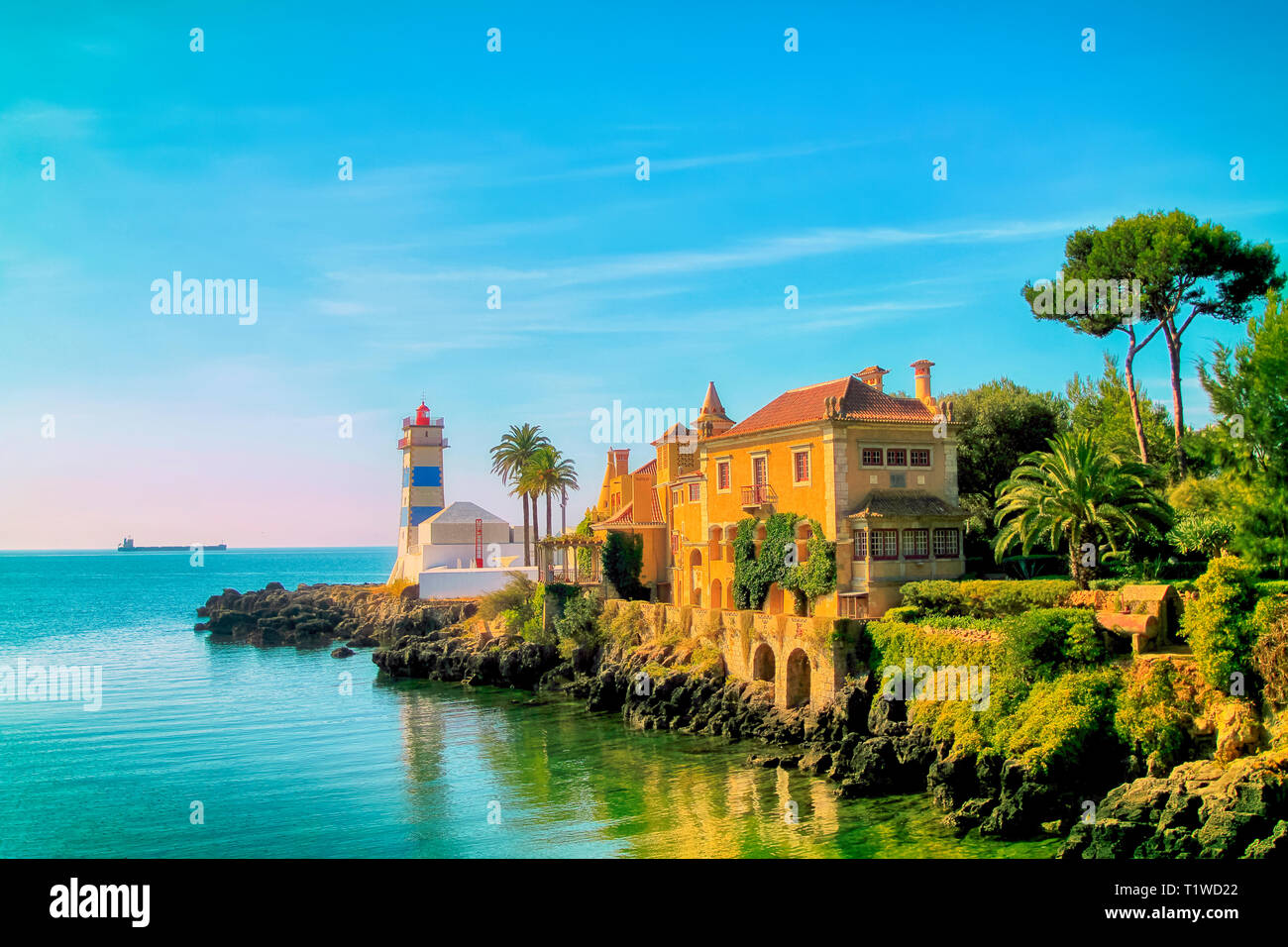 Portugal atlantic coast cascais sunset hi-res stock photography and ...