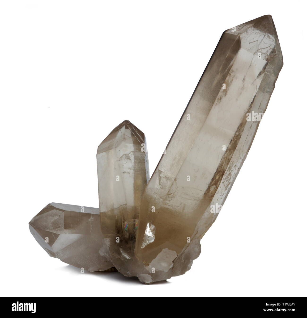 Brown Quartz Crystal Geode Stock Photos & Brown Quartz Crystal Geode ...