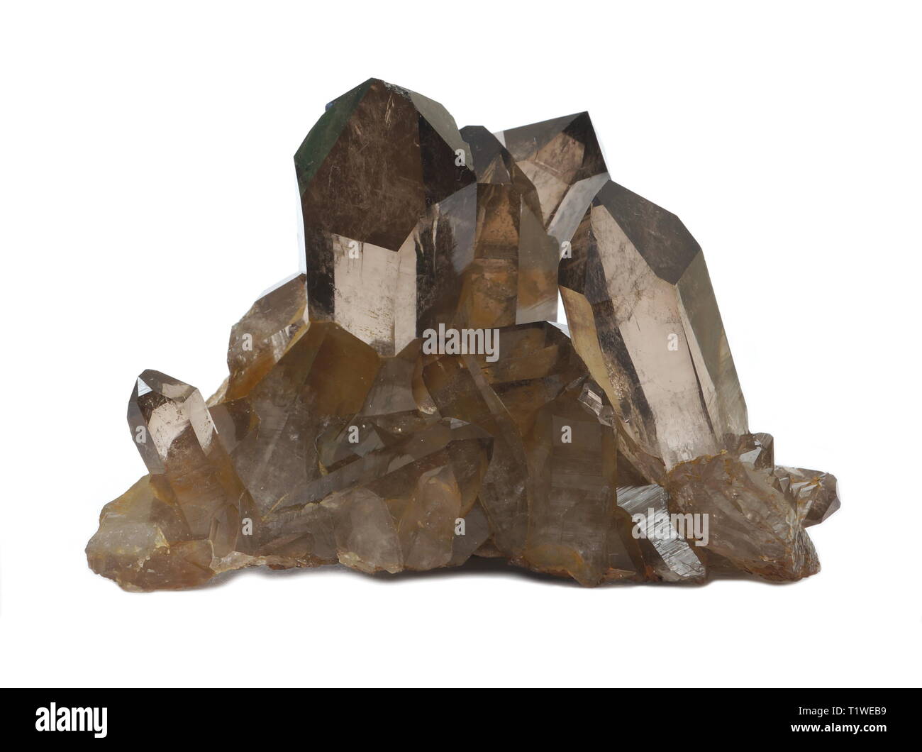 Brown Quartz Crystal Geode Stock Photos & Brown Quartz Crystal Geode ...