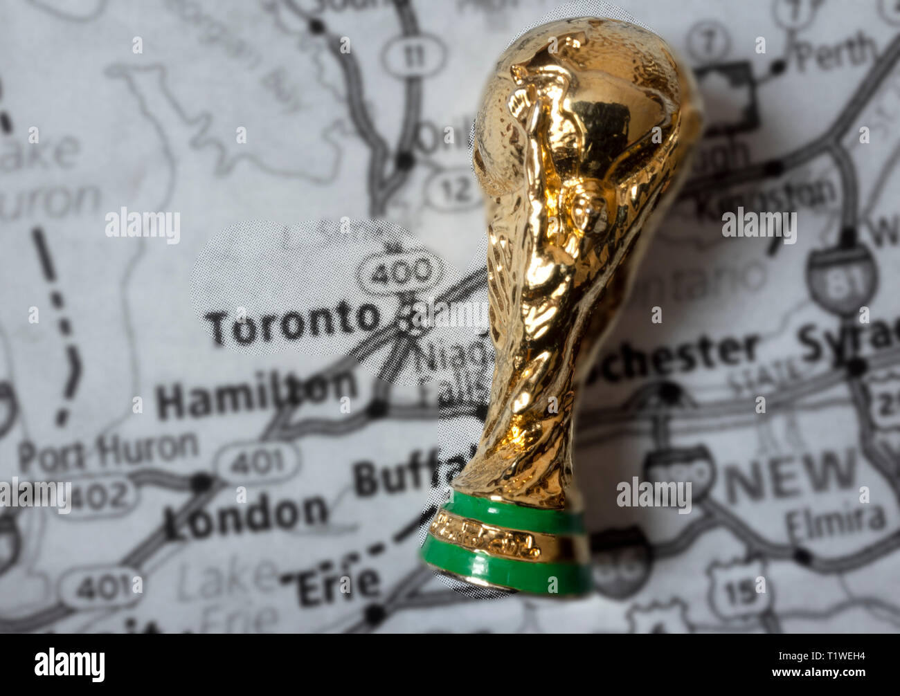 March 4, 2019, Toronto, Canada. Toronto is one of the host cities of ...