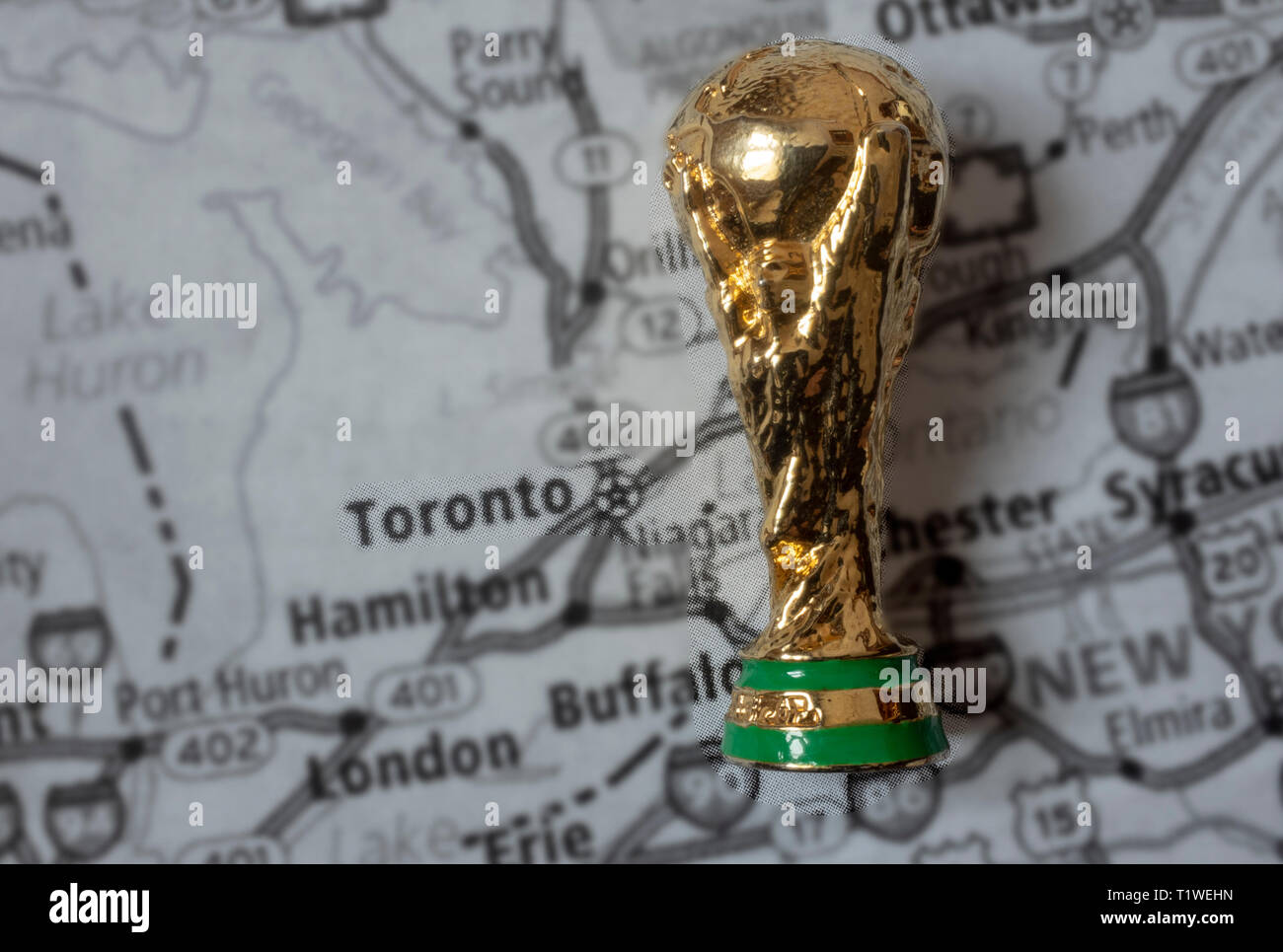 March 4, 2019, Toronto, Canada. Toronto is one of the host cities of ...