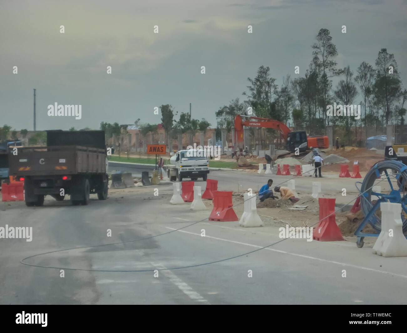 Road development in Iskandar Puteri, Johor, Malaysia Stock Photo - Alamy